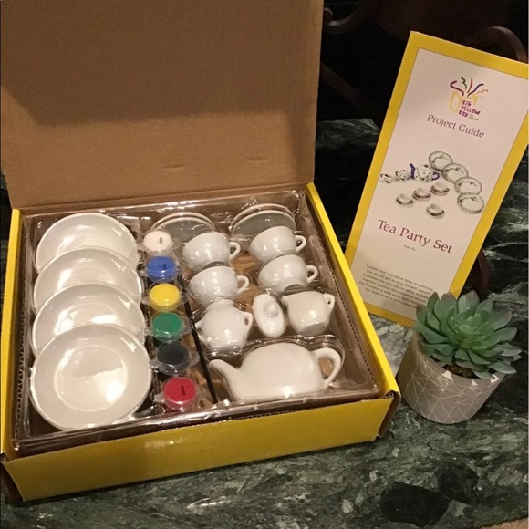 Big Yellow Box | Toys | Big Yellow Box Tea Party Kit Nib | Poshmark